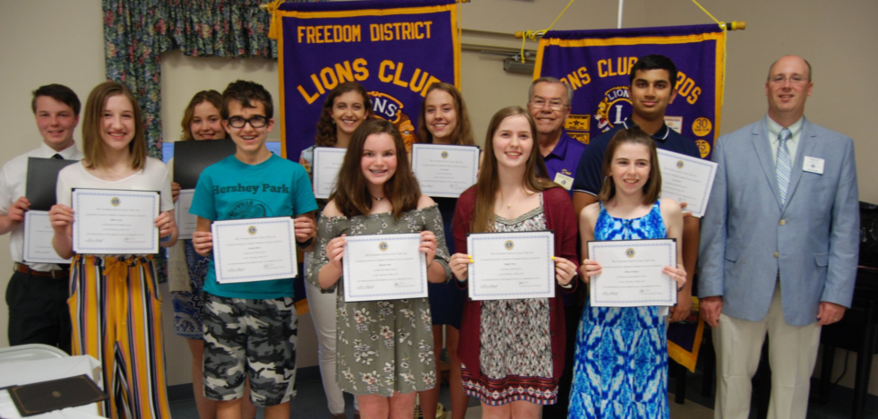 Volunteer Service Award | Freedom District Lions Club